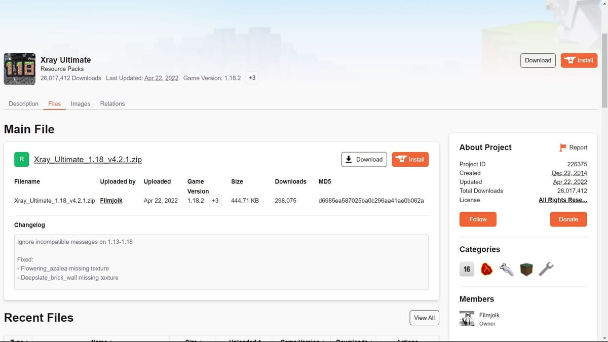 How to get X-ray in Minecraft Java Edition?