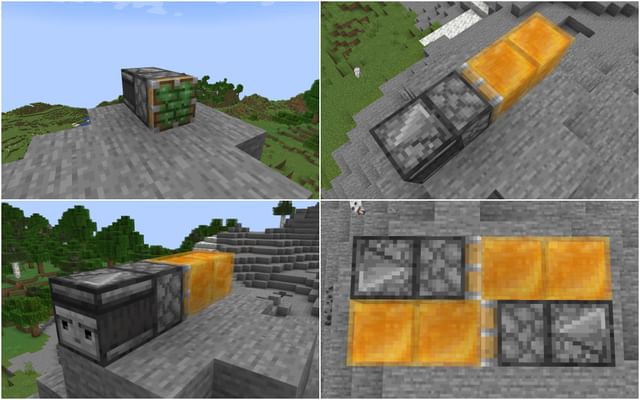 How to build simple flying machine with honey blocks in Minecraft?