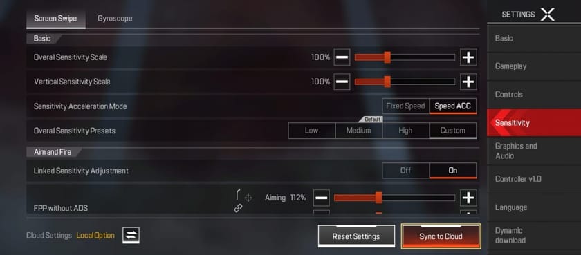 How to choose best Apex Legends Mobile sensitivity settings