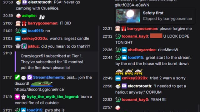 Watch: Twitch streamer accidentally sets her own hair on fire on livestream