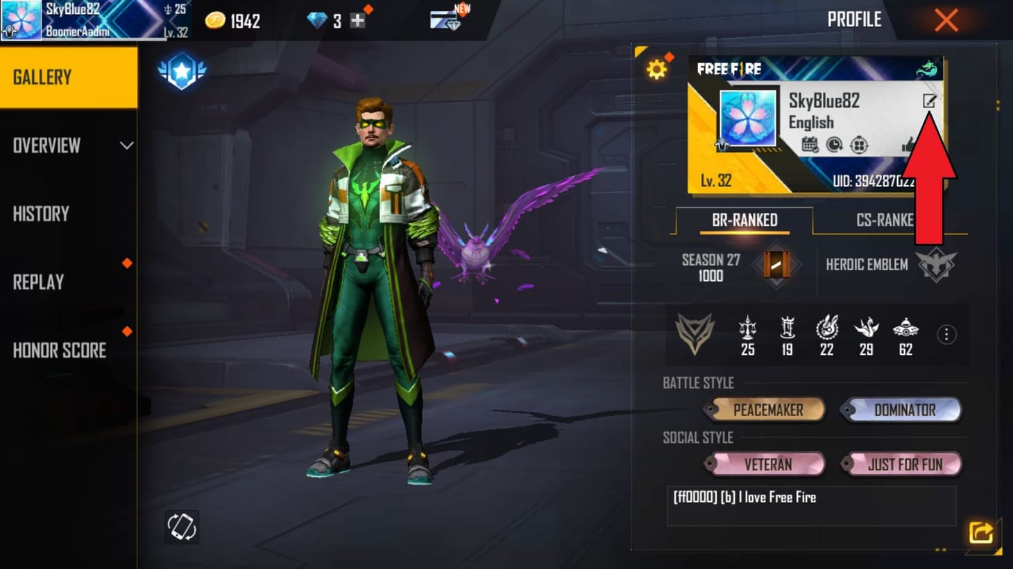 Free Fire name style: How to get a unique nickname with symbols