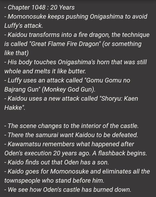 One Piece Chapter 1048 (leaked): How strong is Kaido’s new attack?