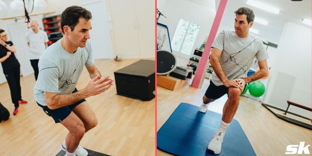 Roger Federer steps up rehab, shares pictures of himself training in ...