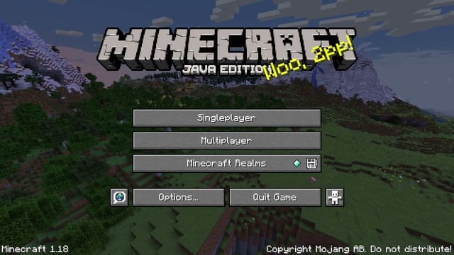 Minecraft player beautifully reanimates the title screen in-game