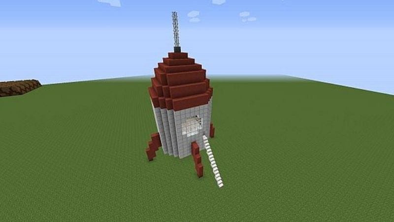 How to build a rocket ship in Minecraft
