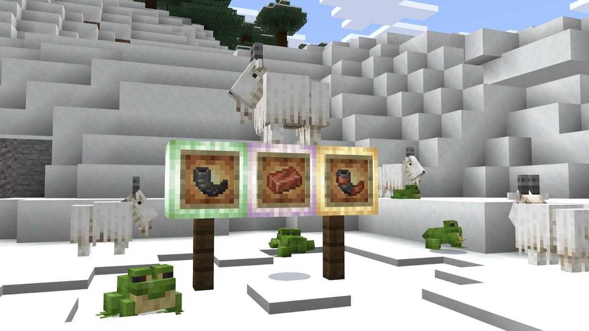 Minecraft Goats: Spawning, Behavior, Drops, Trivia & More