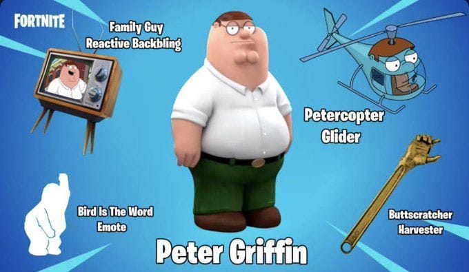 Why Peter Griffin would make for an excellent Fortnite skin