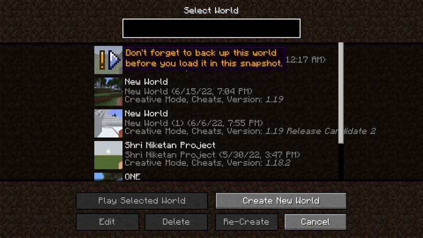 How to download Minecraft snapshot 22w24a
