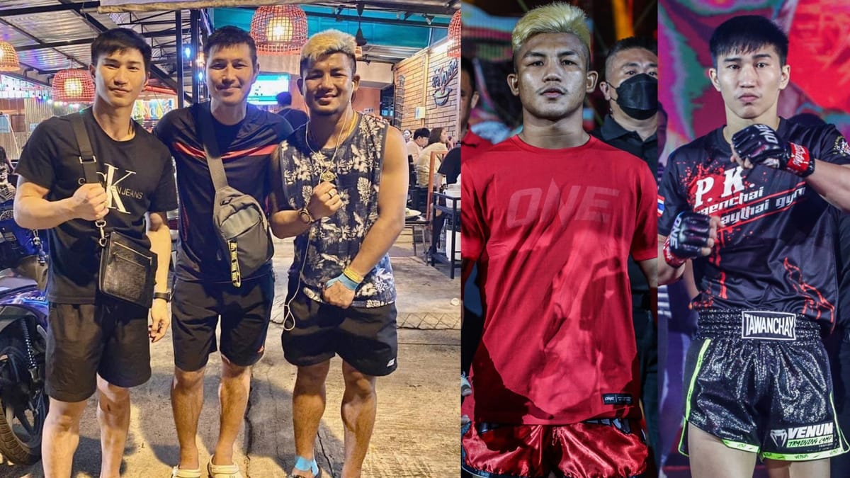 Rodtang Jitmuangnon and Tawanchai PK.Saenchai take great photo together