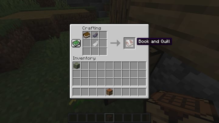 How to make a book and quill in Minecraft 1.19
