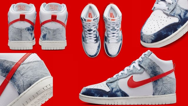 Where to buy Nike Dunk High Washed Denim sneakers? Price, release date ...