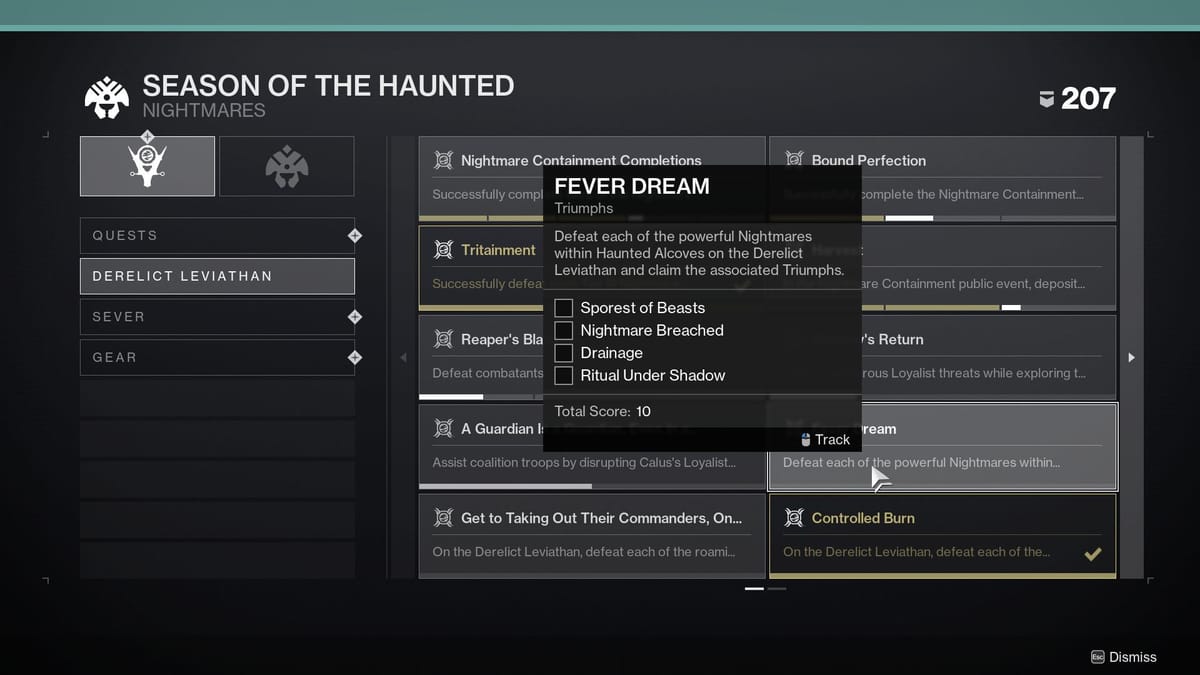 How to complete the Fever Dream triumph in Destiny 2 Season of the Haunted
