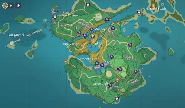 Genshin Impact Onikabuto locations and farming routes guide