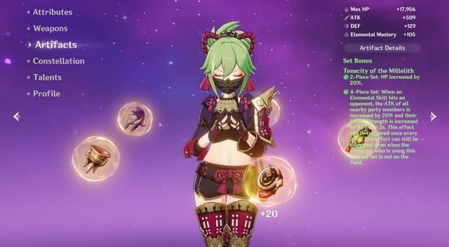 How to build Kuki Shinobu in Genshin Impact: Best artifacts and team comps