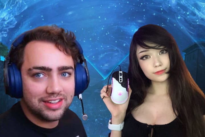 Emiru reacts to Mizkif’s Thanatos skin in SMITE