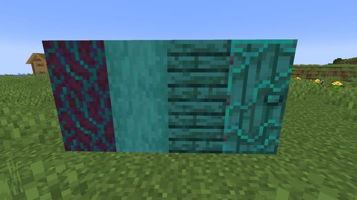 Every type of wood in Minecraft