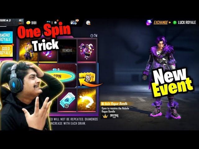 How to get new Nebula Rogue bundle and Collapse emote in Free Fire MAX