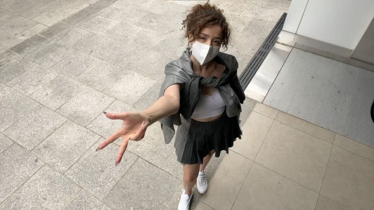 Fans react as Pokimane shows off her outfit for her day out in Korea