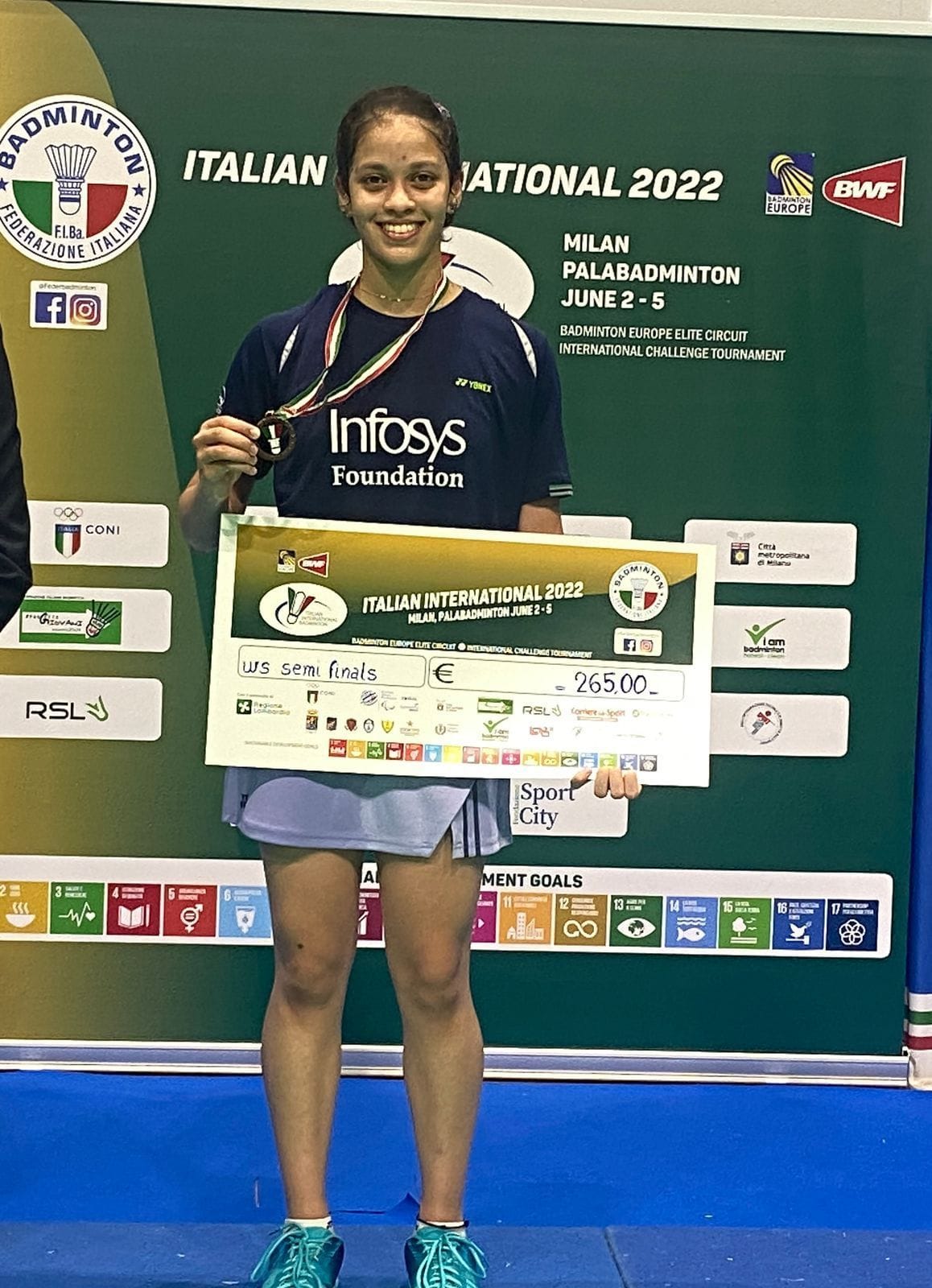 Malvika Bansod finishes second best at Italian International Challenge ...