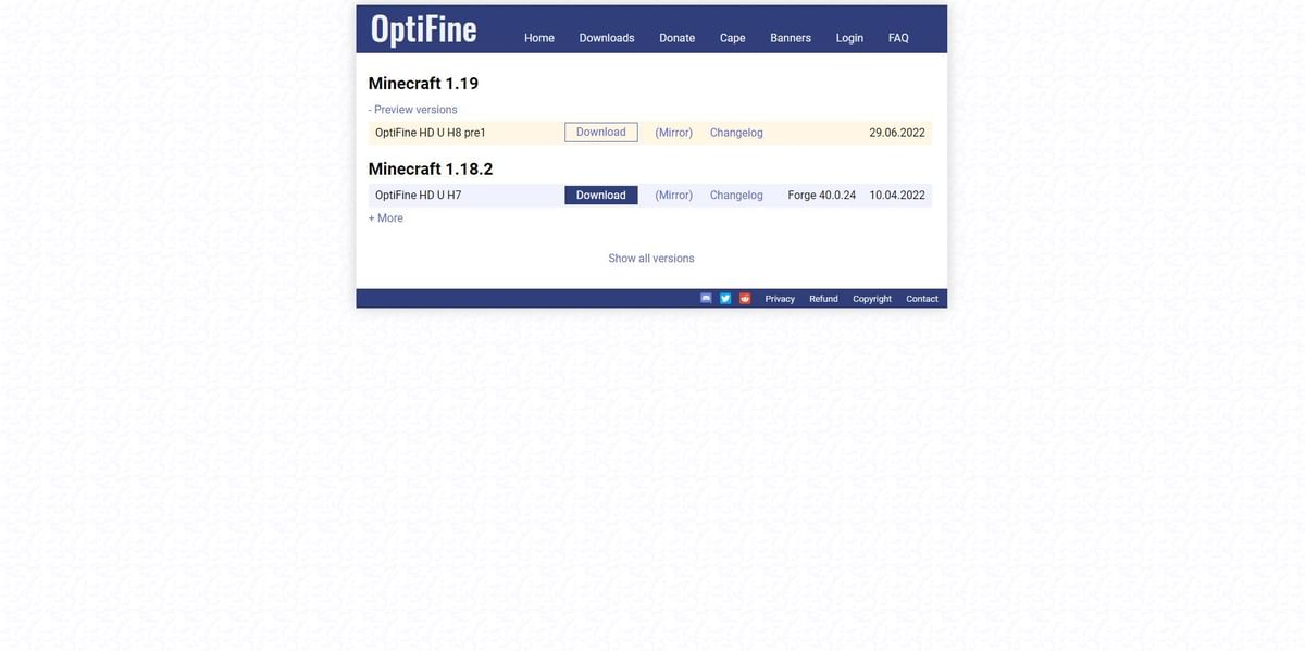 How to install the OptiFine pre-release for Minecraft 1.19 update