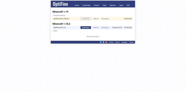 How to install the OptiFine pre-release for Minecraft 1.19 update