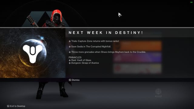 Destiny 2 server maintenance (June 14): Hotfix 4.1.0.3, weekly reset ...