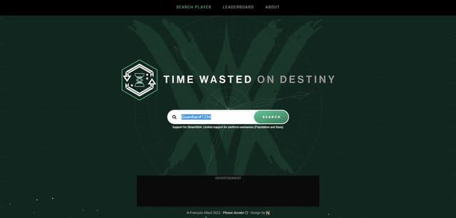 How to find 'Time Wasted' on Destiny 2