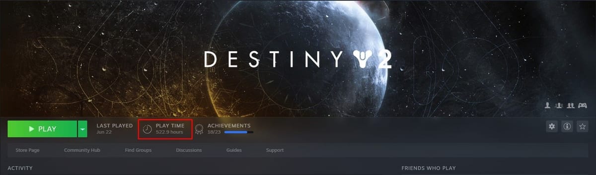 How to find 'Time Wasted' on Destiny 2