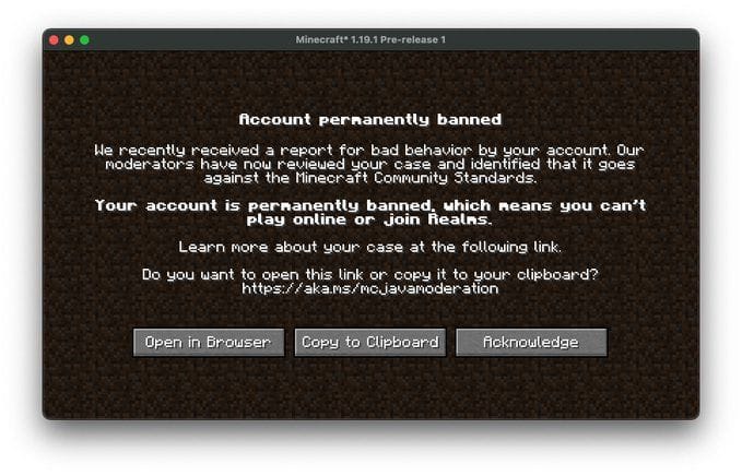 New rules for account banning in Minecraft 1.19.1 update: All you need ...