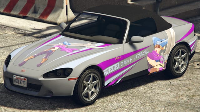 List of GTA Online cars with anime liveries
