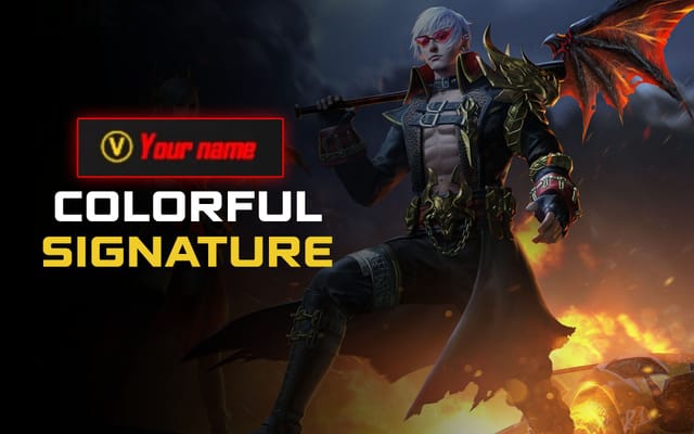 How to generate stylish Free Fire ID names and colorful signature text ...