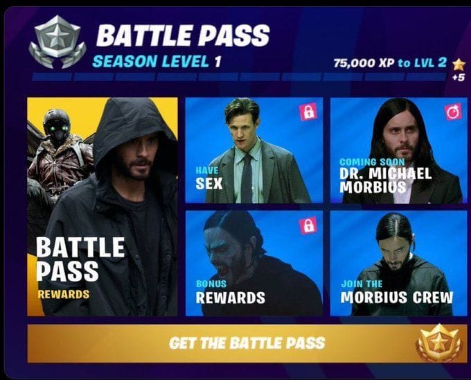 Morbius could come to Fortnite Battle Royale.