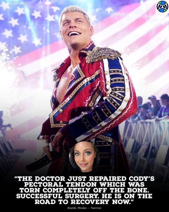 WWE reportedly filmed Cody Rhodes' entire surgery process