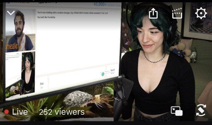 Twitch streamer banned for being on Omegle, requests warnings about bannable content