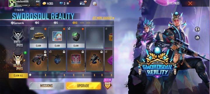 Free Fire MAX OB35 update Elite Pass launch date and time for all regions