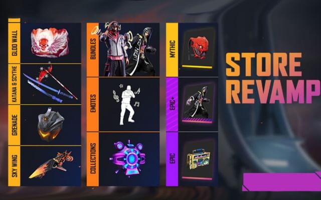 Free Fire MAX Store revamp: How to get new bundles, emotes, and gloo ...