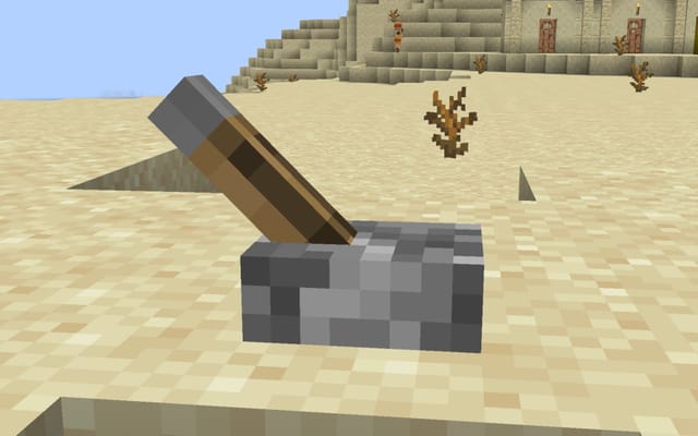 What are the uses of a lever in Minecraft 1.19?