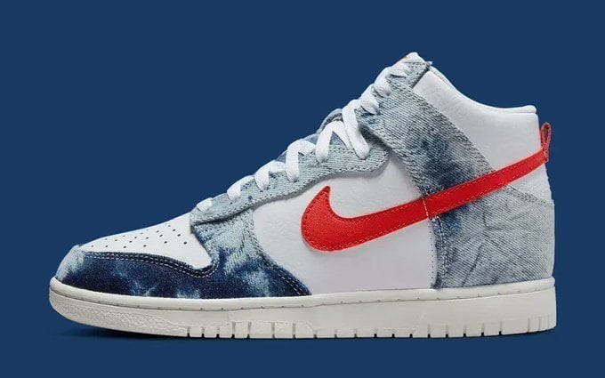 Where to buy Nike Dunk High Washed Denim sneakers? Price, release date ...