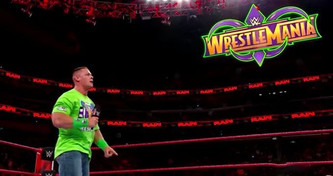 Why did John Cena run up the ramp at WrestleMania?