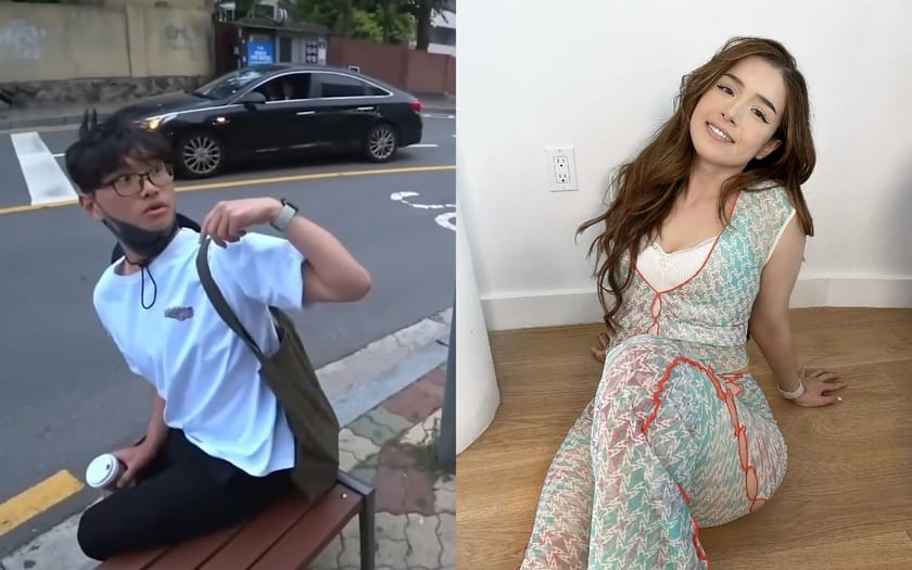 Pokimane and her group surprise a fan in South Korea