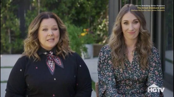 "Oh I love it": The Great Giveback with Melissa McCarthy and Jenna ...