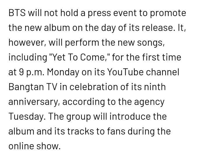 BTS shares the official poster for their Proof live event