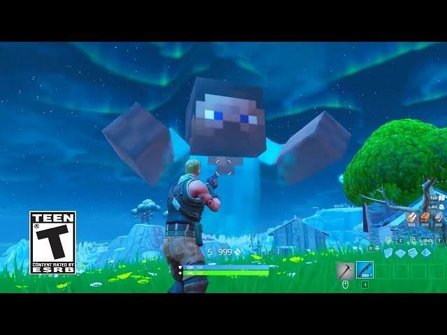 Fortnite x Minecraft merge in new live event created by fan