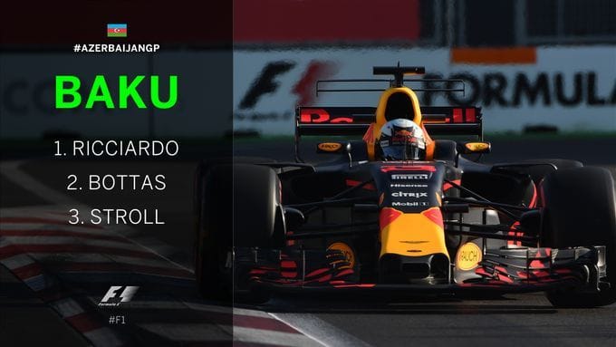 Watch: When Daniel Ricciardo pulled off a triple overtake in Baku in 2017