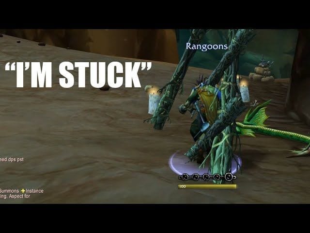 How to fix when your character gets stuck in World of Warcraft