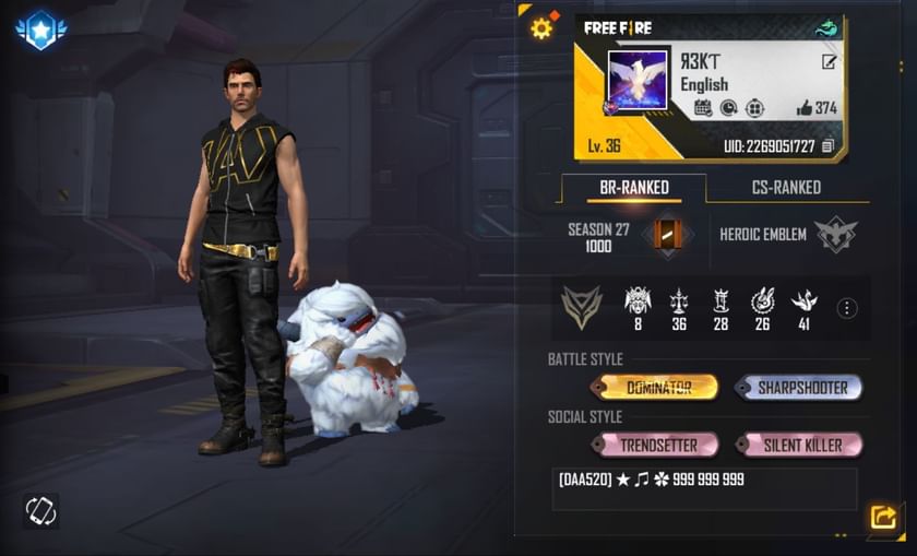 Free Fire signature trick and color codes to get stylish text on ID ...