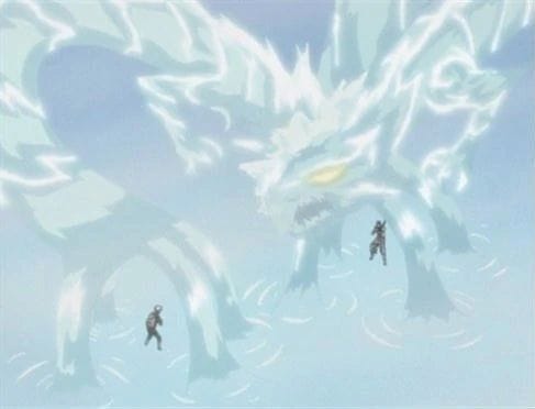 Water Dragon Jutsu in Naruto