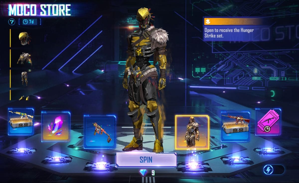 How to get legendary Rampage Bundles in Free Fire MAX this week