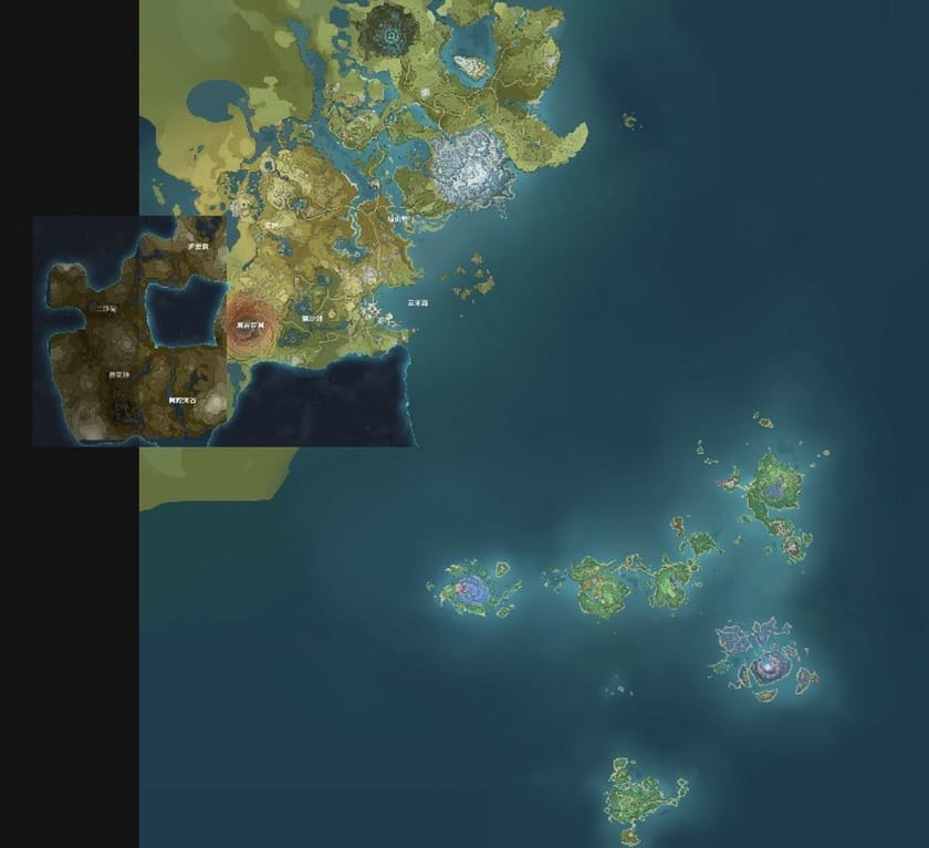 Upcoming Genshin Impact map Sumeru leaked ahead of official tease