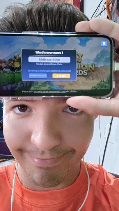 Fans react as MrBeast shares his love for a new strategy mobile game